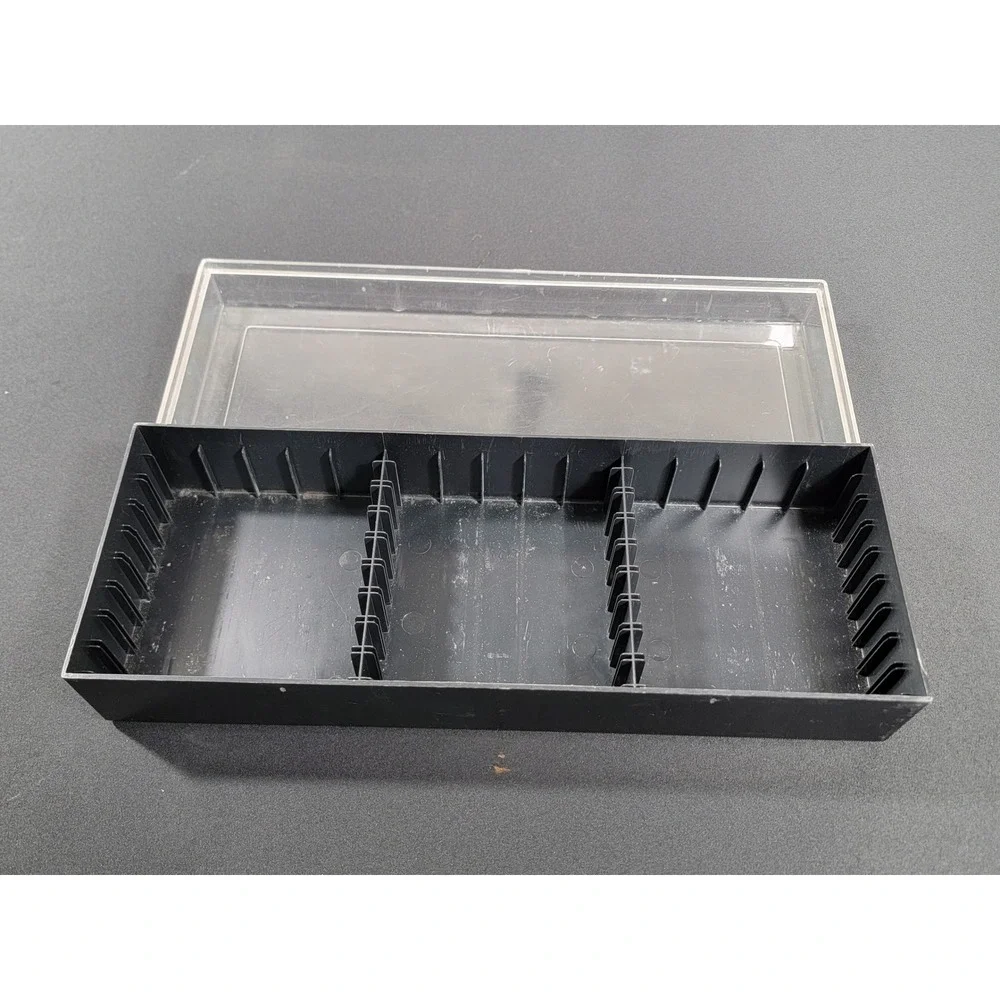 Media | Vintage Plastic 15 Cassette Tape Organizer Case Compartment Lid ...